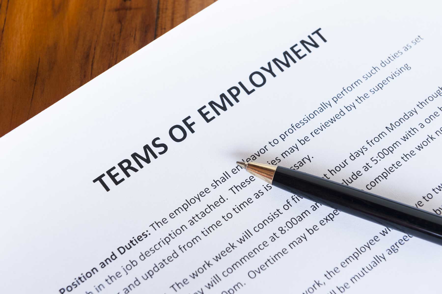Please put it in Writing: Changes to Employee Terms and Conditions ...